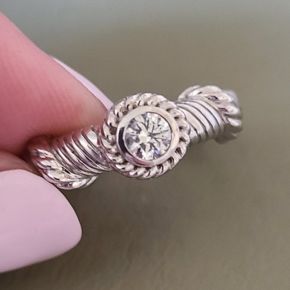 Judith Ripka | Jewelry | Judith Ripka Sterling Diamonique Cable Stack ...